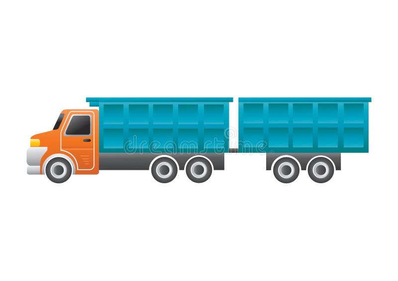 Heavy Duty Truck. Vector Illustration Decorative Design Stock Vector ...