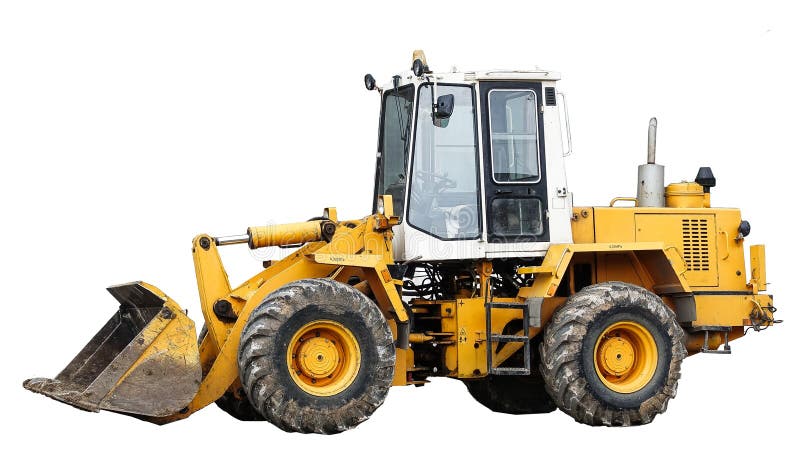 Heavy-duty Wheel Loader Isolated on White Background Stock Image ...
