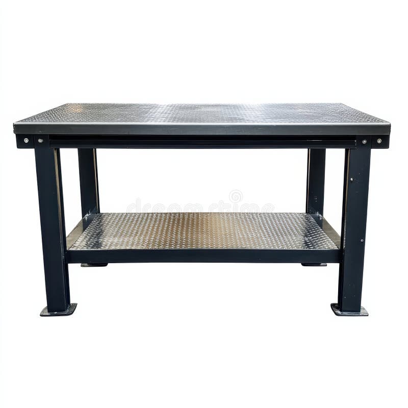 Heavy Duty Workshop Table with Metal Frame for Industrial Use Stock ...