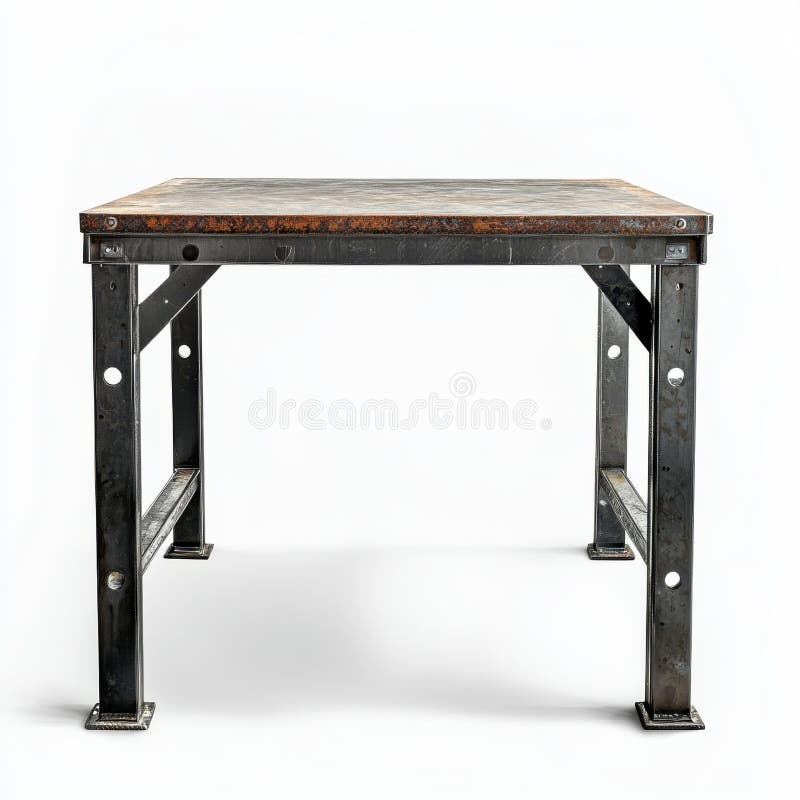 Heavy Duty Workshop Table with Sturdy Metal Frame Design Stock ...