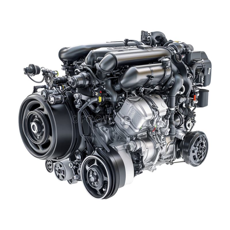 Heavy Engine on Transparent Background - Ai Generated Stock ...