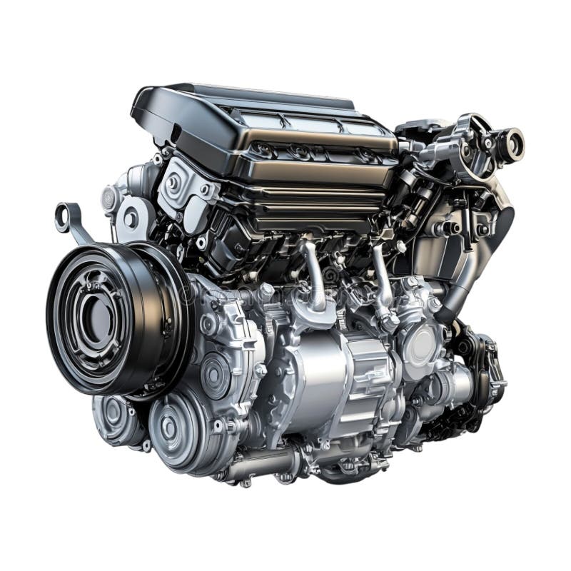 Heavy Engine on Transparent Background - Ai Generated Stock ...