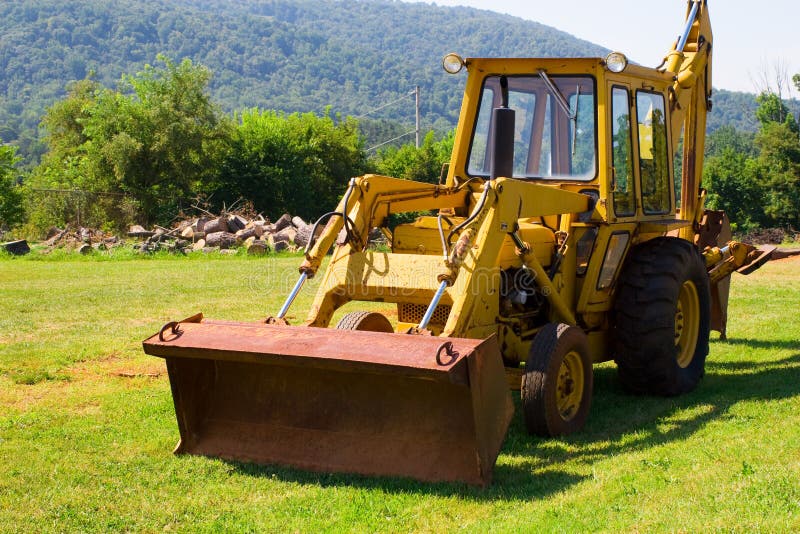 Heavy Equipment stock image. Image of front, heavy, backhoe - 6611319