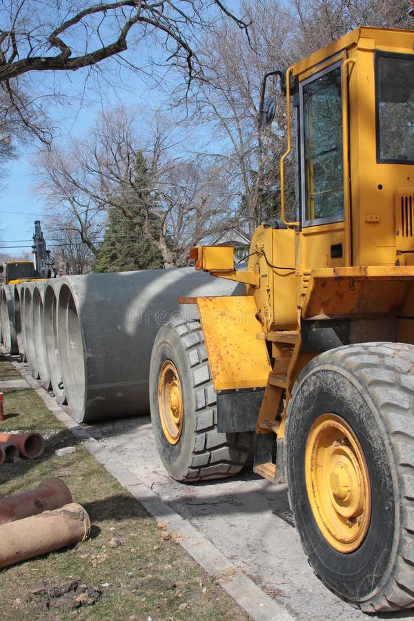 Heavy Equipment at Construction Site Stock Photo - Image of machine ...