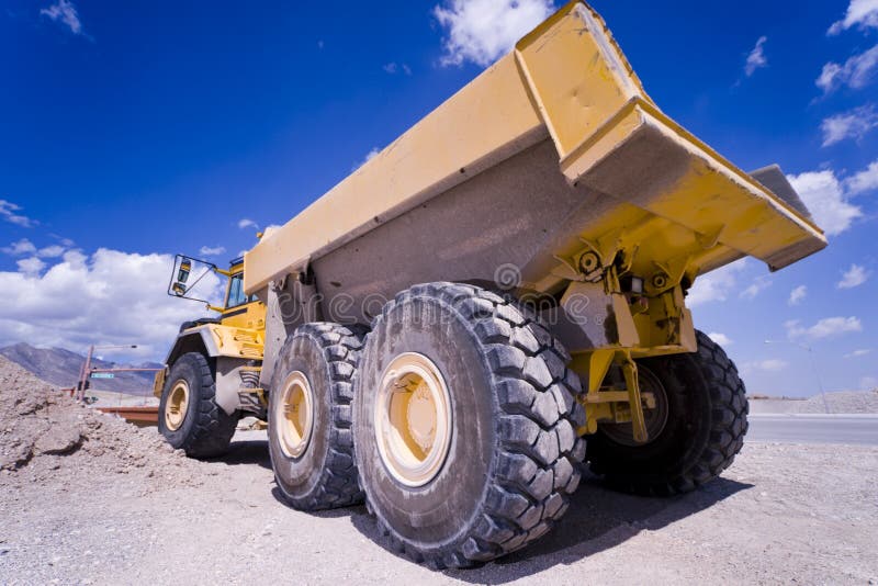 Heavy Equipment Dump Truck stock photo. Image of industry - 164162190