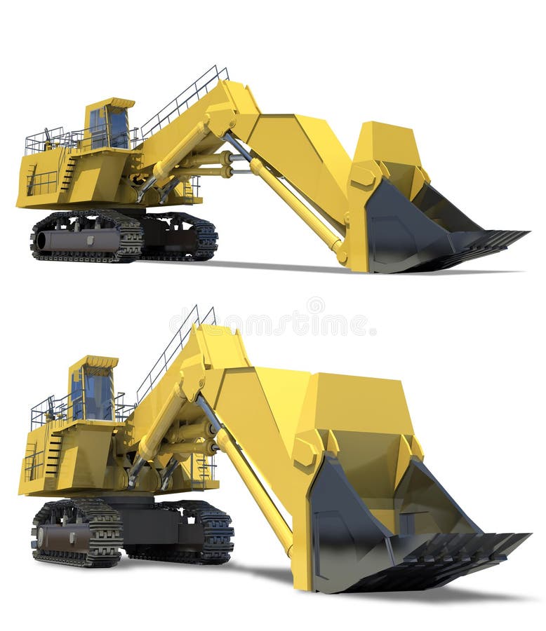Heavy Equipment Cartoon Vector. Little Animals on Work Zone with Heavy ...