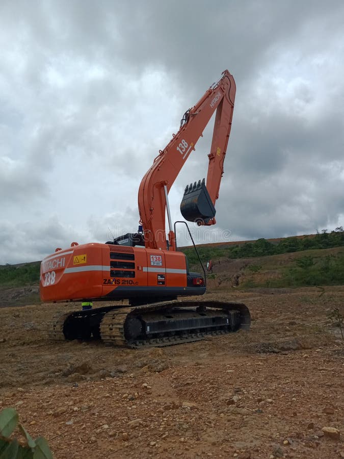 Heavy Equipment Excavator editorial stock photo. Image of zaxis - 261755223