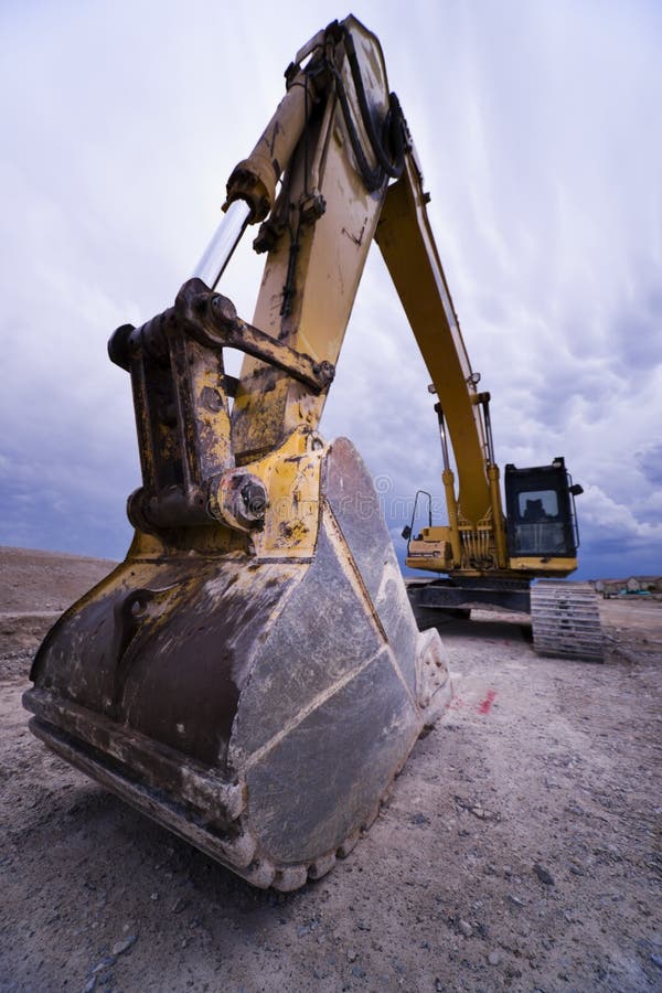 Heavy Equipment Hydraulic Excavator Stock Image - Image of earth ...