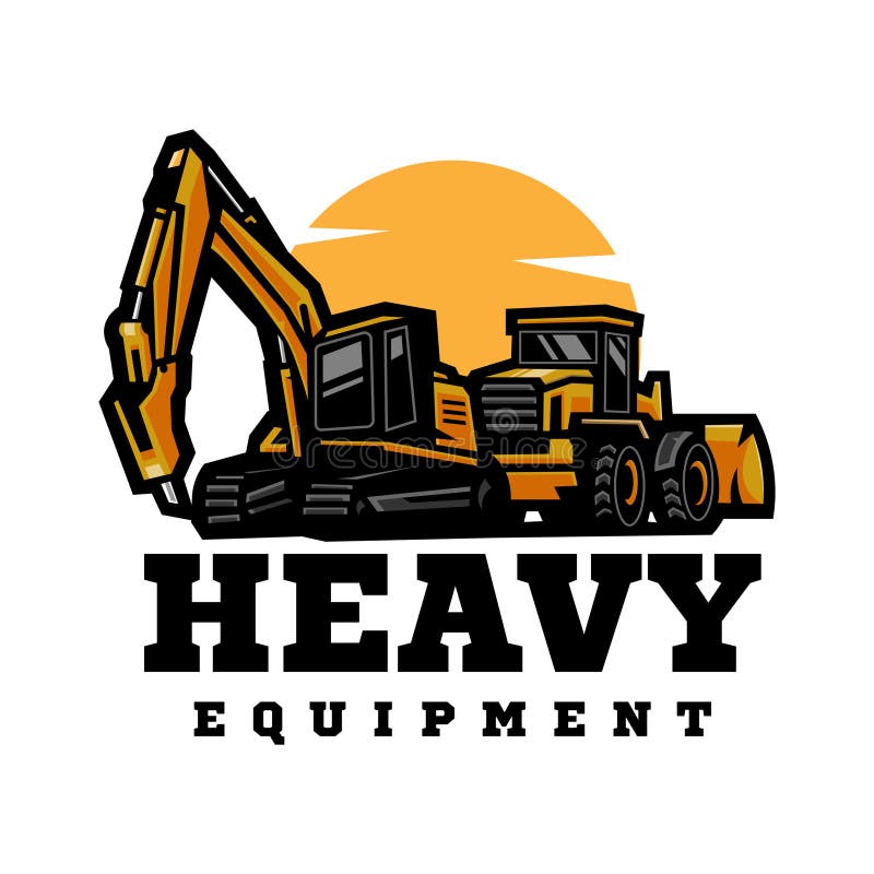 Heavy Equipment Logo stock vector. Illustration of excavating - 349229621