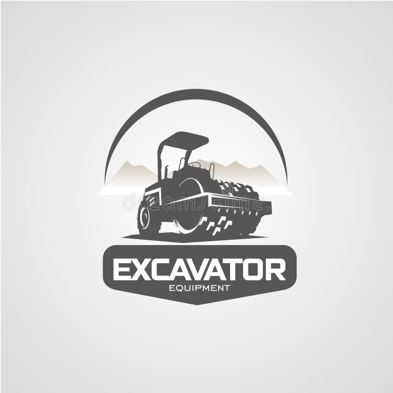 Heavy Equipment Logo Designs Template Stock Vector - Illustration of ...