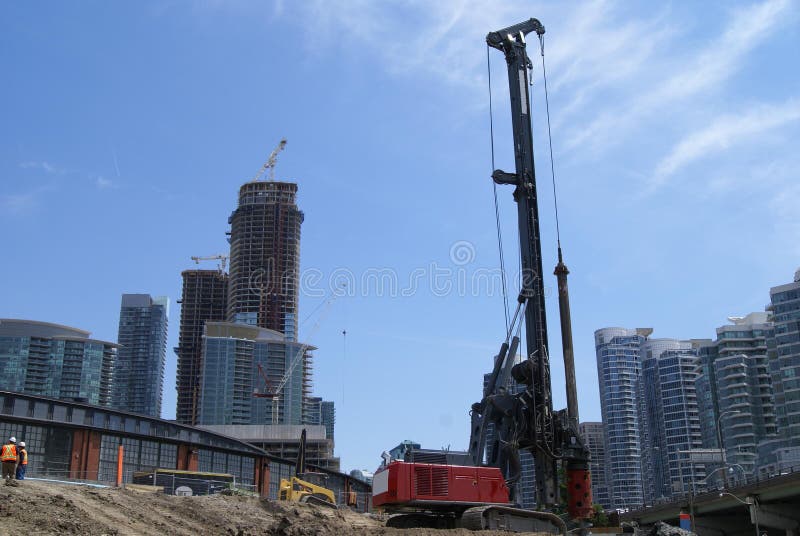 Heavy Equipment. Road Work Machine. Construction Vehicle on Site Stock ...