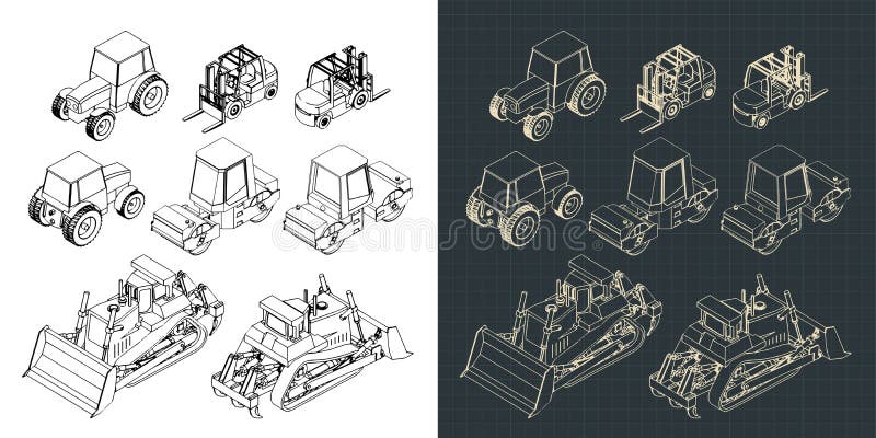 Heavy Equipment Set stock vector. Illustration of heavy - 170528834