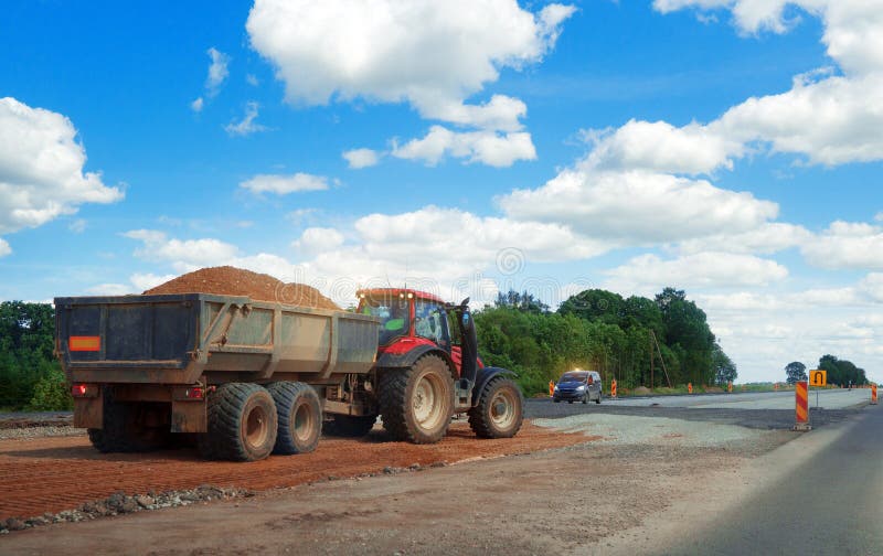 Road reconstruction stock image. Image of construction - 189653967