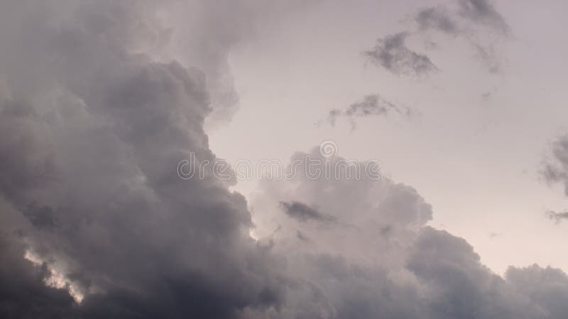 Heavy Evening Clouds after Storm Stock Image - Image of midair, stormy ...
