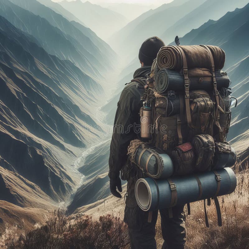 Heavy Expedition Pack the Backpack is Large and Bulky Filled Wit Stock ...