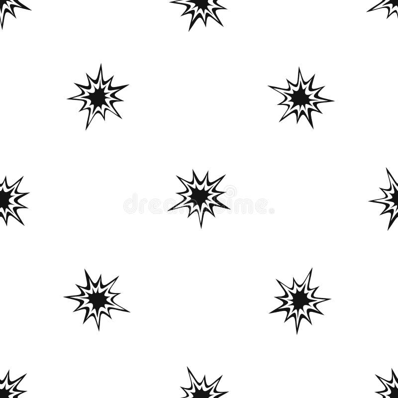 Heavy Explosion Pattern Seamless Black Stock Vector - Illustration of ...