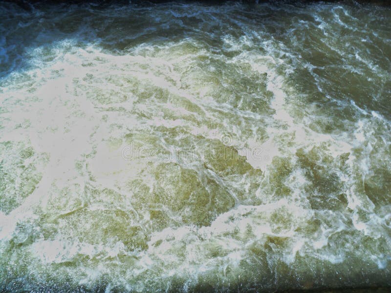 Heavy and Fast Flow of River Water Stock Photo - Image of rain, lake ...