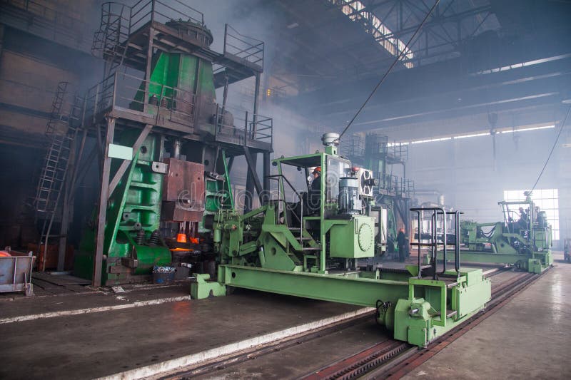 Heavy forgings plant stock photo. Image of workshop - 156074130