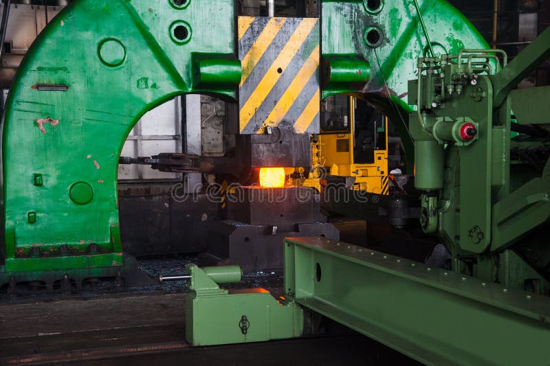 Heavy forgings plant stock image. Image of forge, plant - 119966719