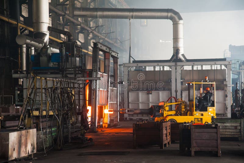 Heavy forgings plant stock image. Image of forge, plant - 119966719