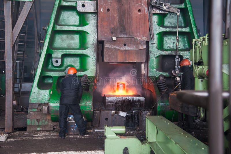 Heavy forgings plant stock photo. Image of forge, steel - 169700610
