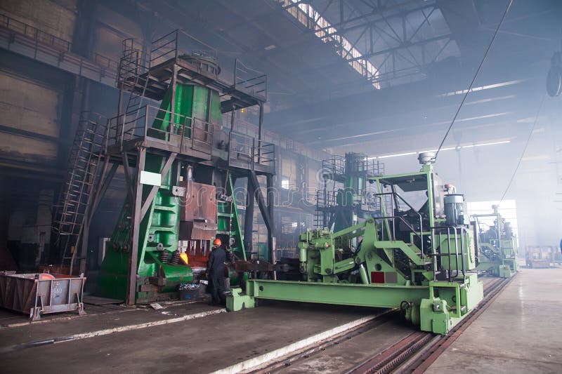 Heavy forgings plant stock image. Image of forge, plant - 119966719