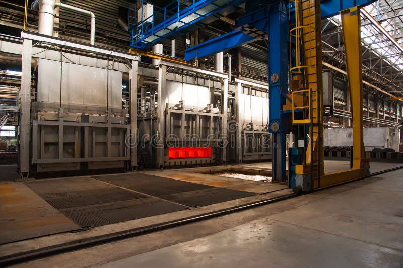 Heavy forgings plant stock image. Image of forge, plant - 119966719