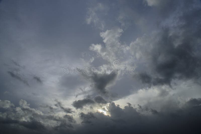 Heavy Gale Black Stormy Clouds Stock Photo - Image of overcast, great ...