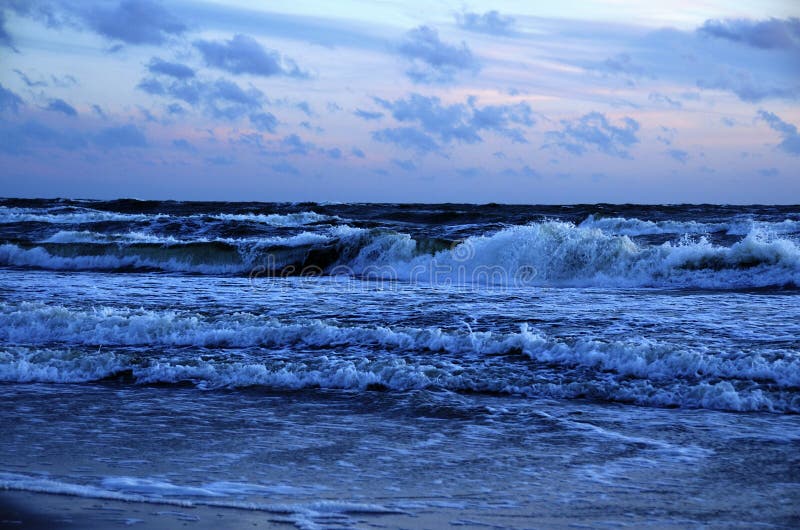 Heavy gale stock image. Image of water, blue, clouds - 94849047