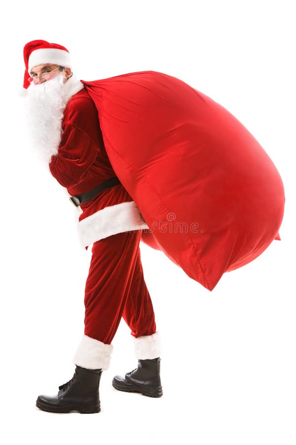 Heavy gifts stock photo. Image of expression, claus, male - 11748664
