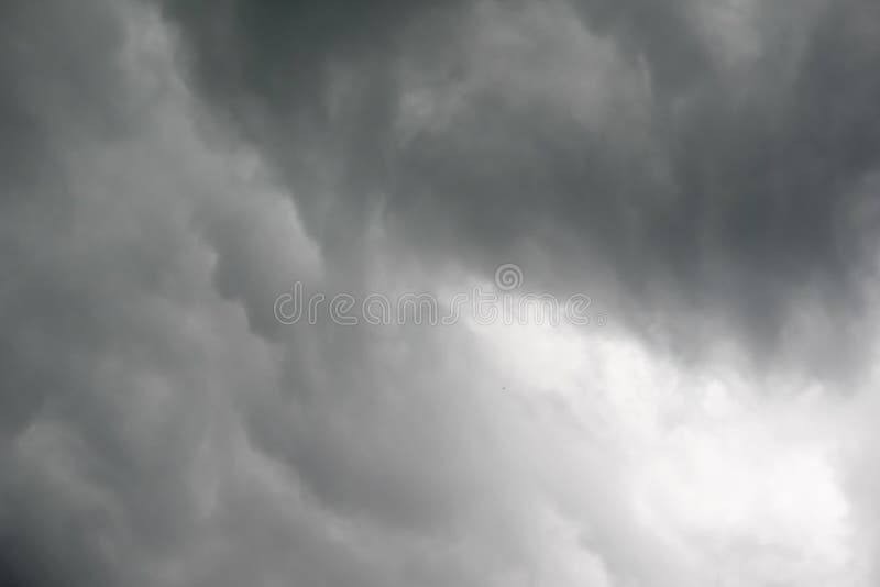 Heavy Grey Clouds in the Sky before the Rain - Image Stock Photo ...