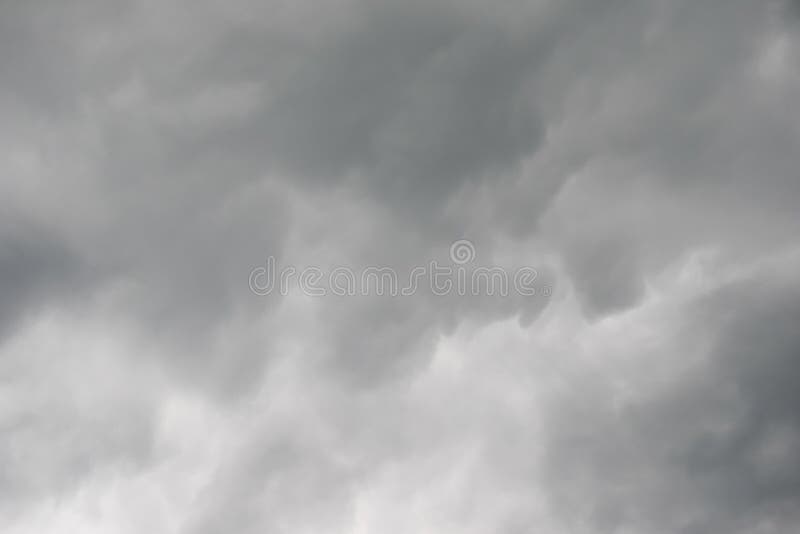 Heavy Grey Clouds in the Sky before the Rain - Image Stock Image ...