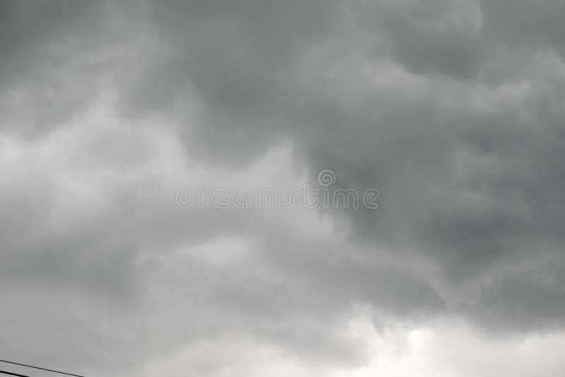 Heavy Grey Clouds in the Sky before the Rain - Image Stock Image ...
