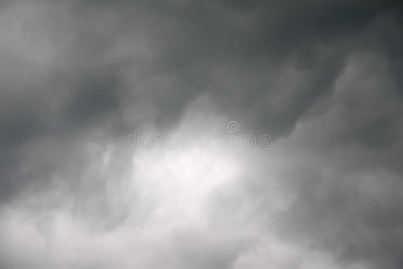 Heavy Grey Clouds in the Sky before the Rain - Image Stock Image ...