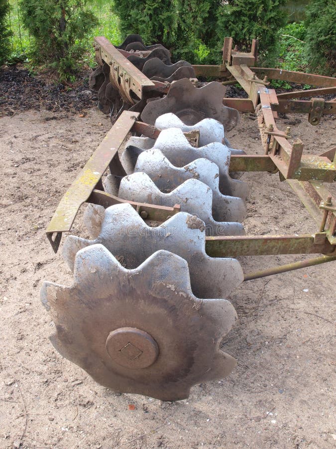 Heavy harrow 3 stock image. Image of tool, hard, equipment - 157001797