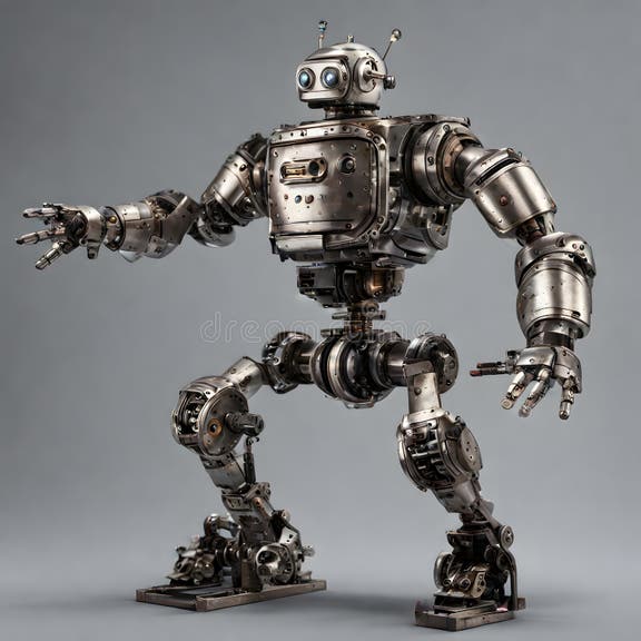 Heavy Humanoid Robot, AI-generatet Stock Illustration - Illustration of ...