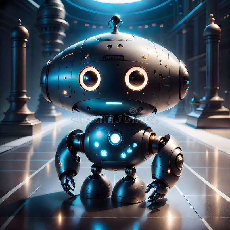 Heavy Humanoid Robot, AI-generatet Stock Illustration - Illustration of ...