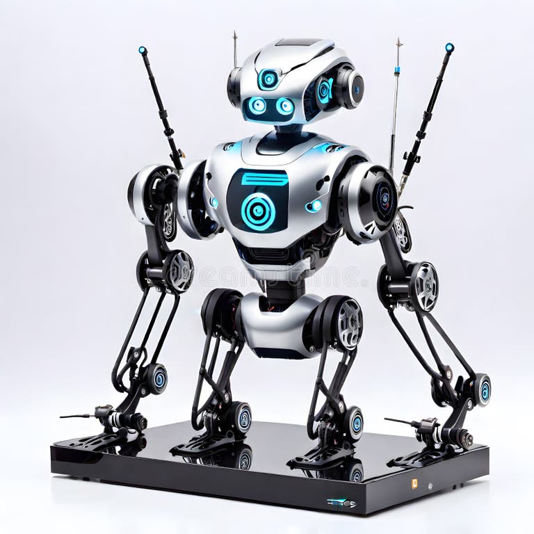 Heavy Humanoid Robot, AI-generatet Stock Illustration - Illustration of ...