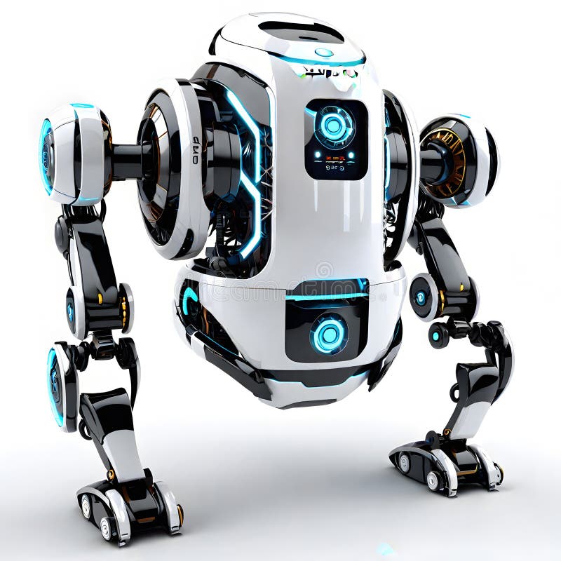 Heavy Humanoid Robot, AI-generatet Stock Illustration - Illustration of ...