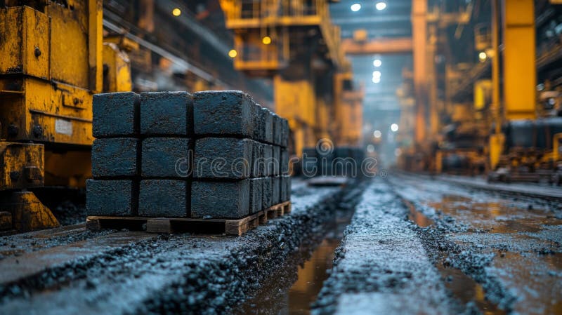 Heavy Industrial Facility Engaged in Mining and Metallurgy with ...