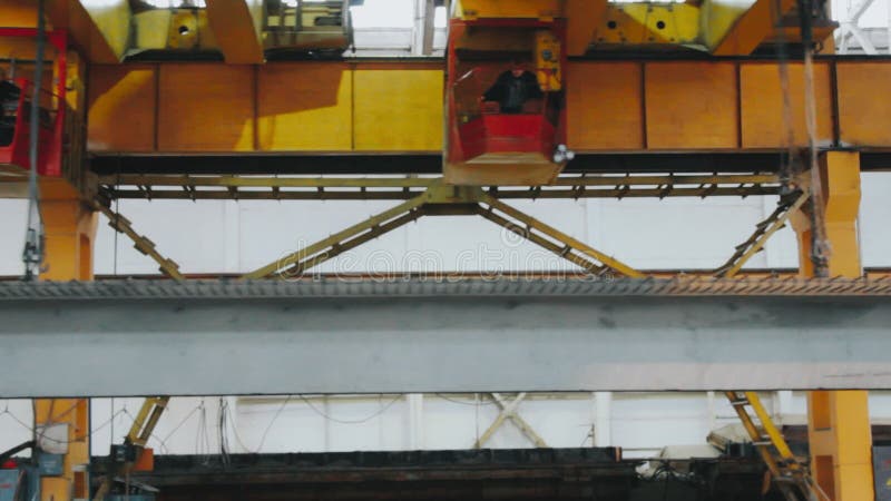 Heavy Industry Crane Moving Massive Reinforced Concrete Construction ...