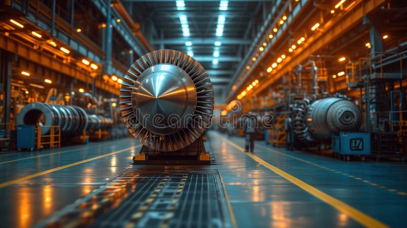 Heavy Industry Factory Interior Stock Illustration - Illustration of ...