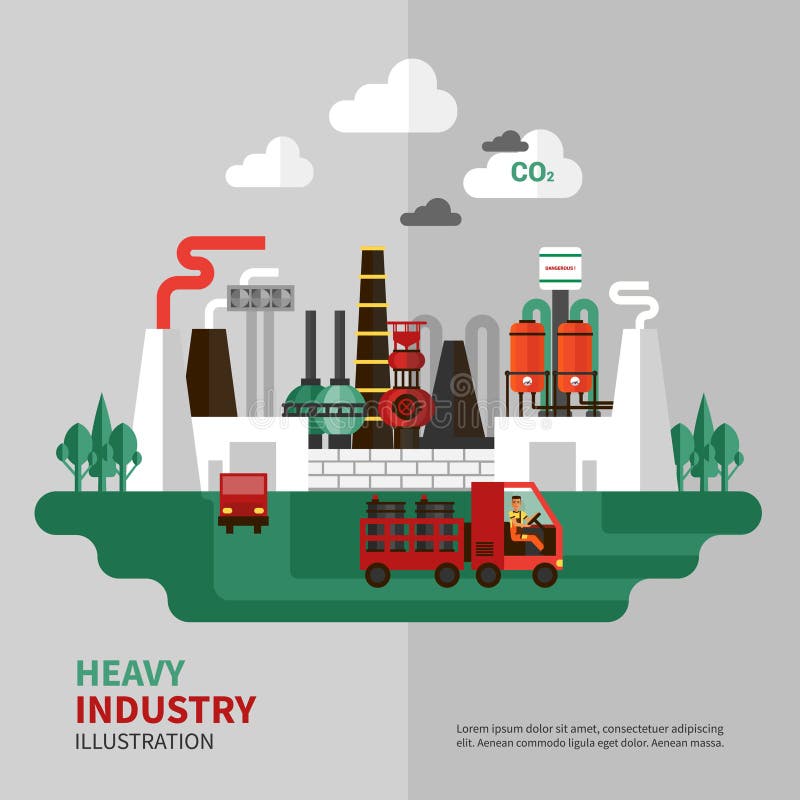 Heavy Industry Isometric Infographics Stock Vector - Illustration of ...