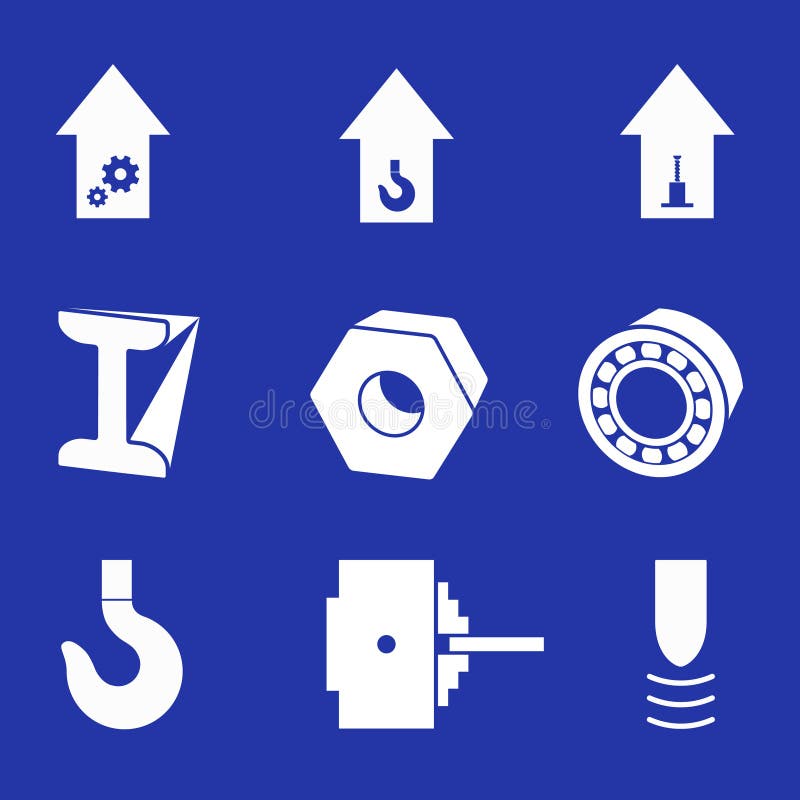 Heavy Industry - a Set of Vector Pictogrammes. Stock Vector ...