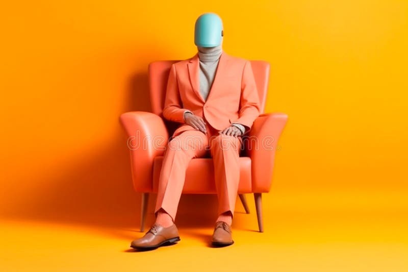 Heavy Lazy Anthropomorphic Bright Colors Trendy, Generative AI Stock ...