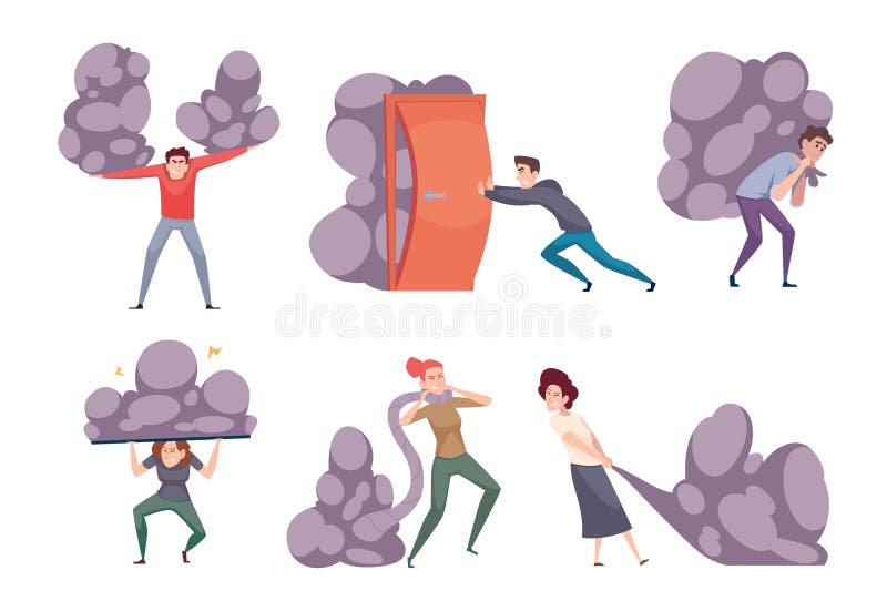 Heavy Life Problems. Overload Stressful Work Difficulty Overwhelming ...