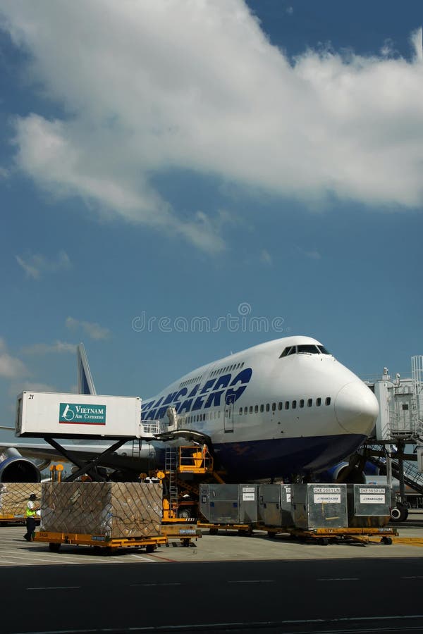 Heavy load for an Airplane editorial stock photo. Image of travel ...