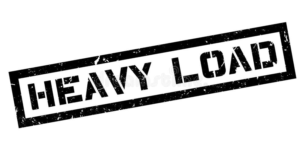 Heavy Load rubber stamp stock illustration. Illustration of isolated ...