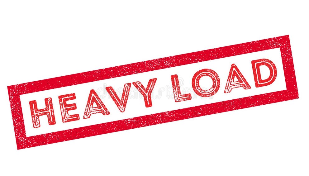 Heavy Load rubber stamp stock illustration. Illustration of massive ...