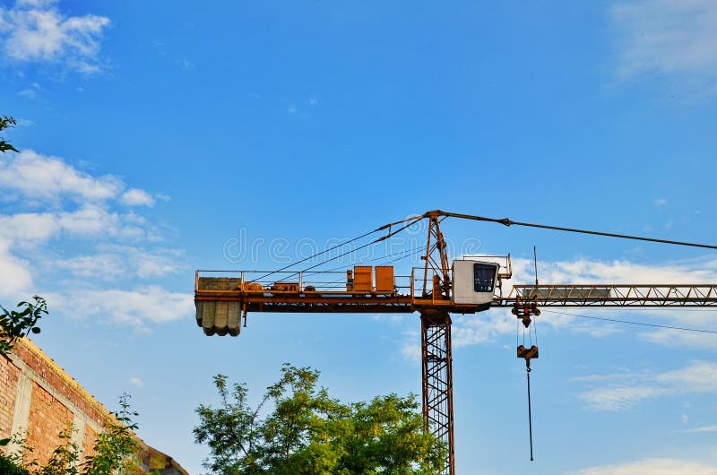 Heavy-load Tower Cranes on Building Stock Photo - Image of development ...